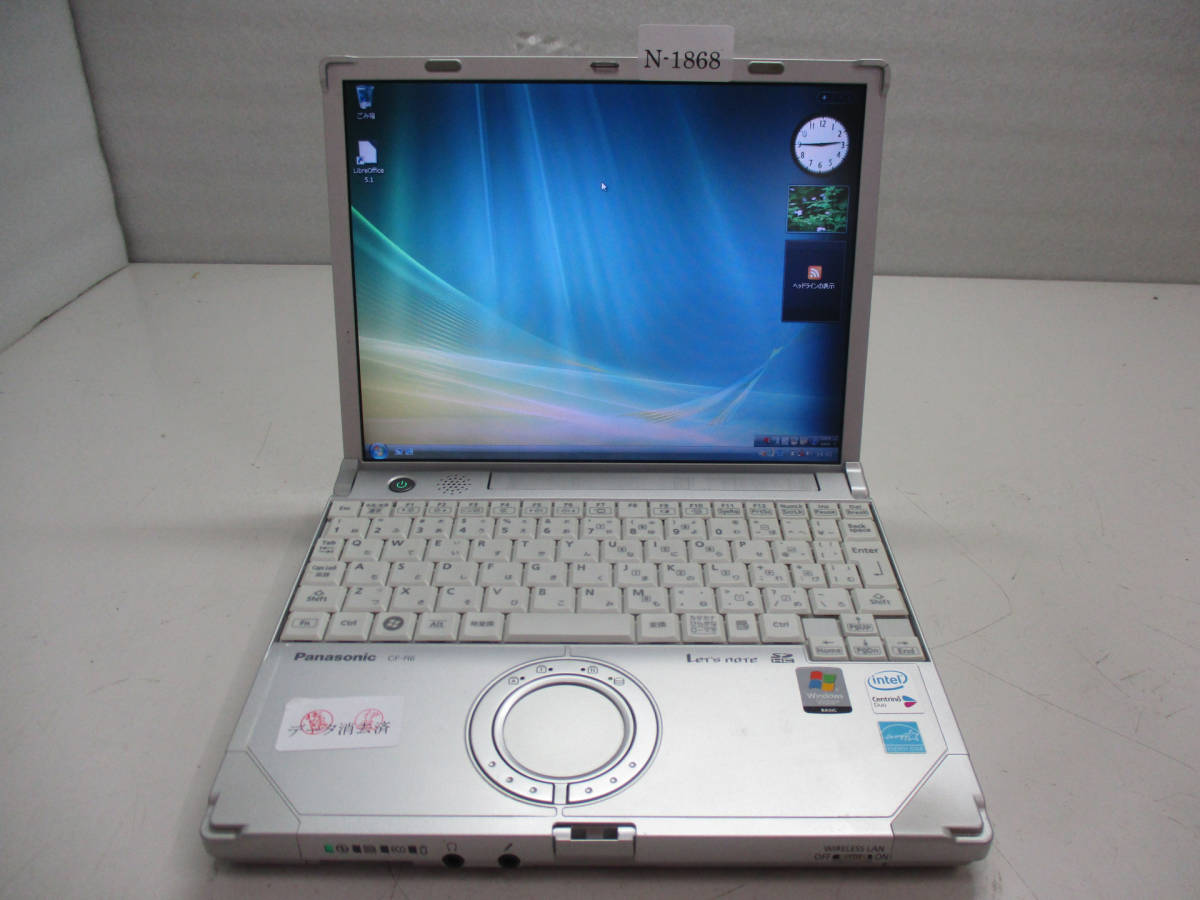 Panasonic Let's note CF-R6 CF-R6MW4AJR Core Duo U2400 1.06GHz/メモリ1 ...