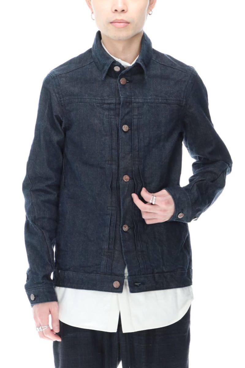 展示品 DEVOA JKA-RSD Jacket デニムジャケット indigo blue 定価50.600円 タグ付き デヴォア(メンズ ...