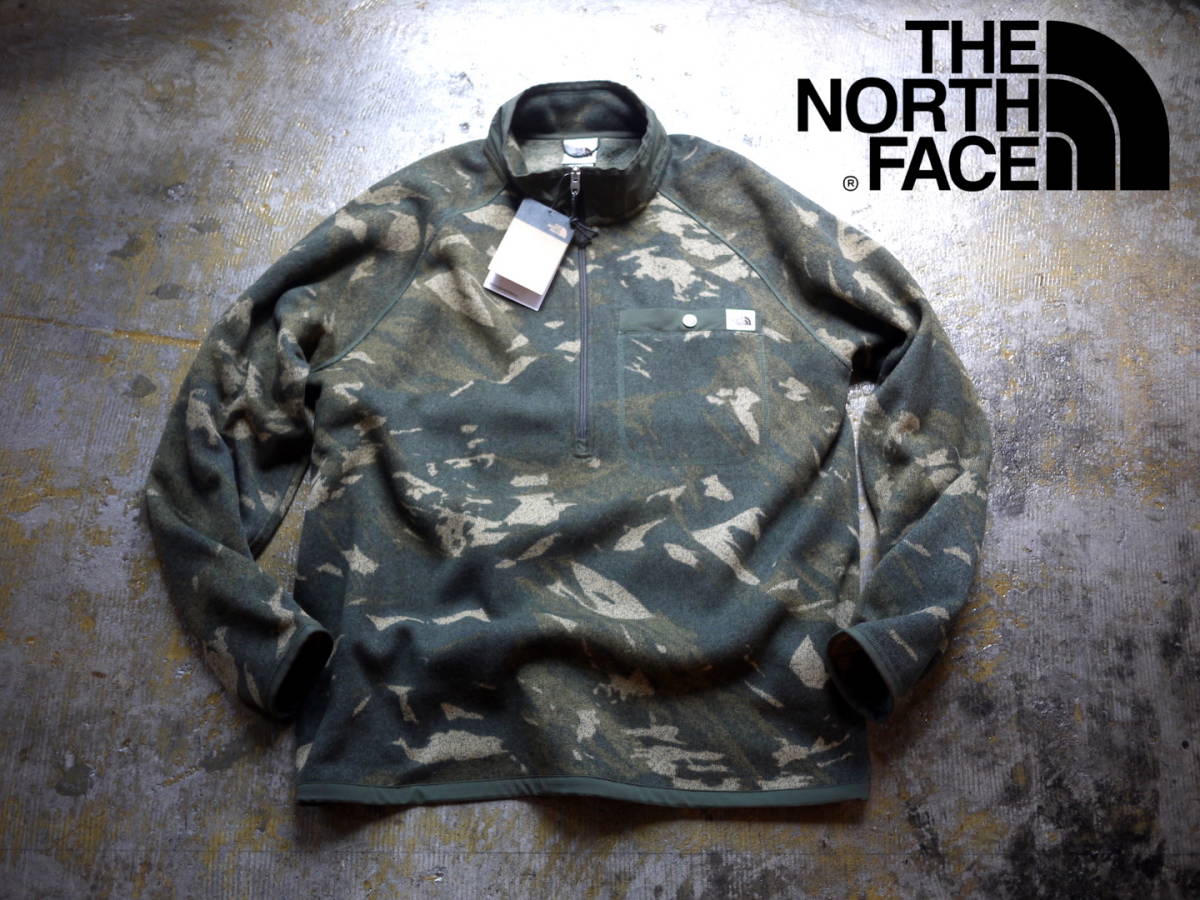 2022-23AW 3XL/ノースフェイス ハーフジップ フリース プルオーバー 迷彩 カモフラ THE NORTH FACE Printed Gordon Lyons -Zip(フリース ...