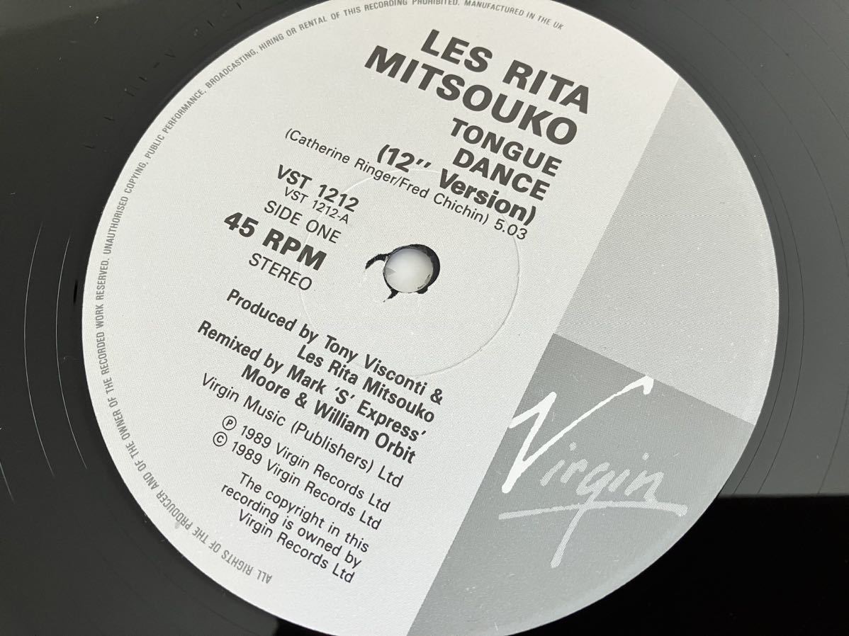 UK盤 LES RITA MITSOUKO / Tongue Dance 12inch VIRGIN VST1212 89年盤 レ リタ ...