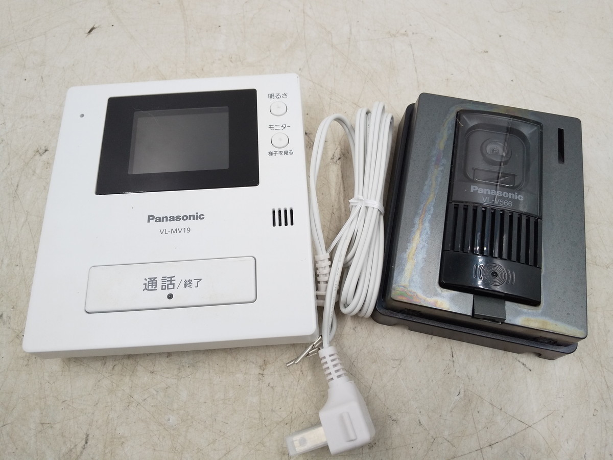 Y11-252 Panasonic VL-MV19K VL-V566-S カラーカメラ玄関子機(インターホン、ドアホン)｜売買された ...