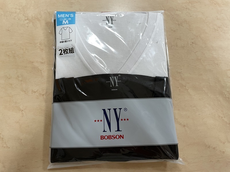 BOBSON メンズインナー2枚 白 黒 半袖V首シャツ M寸(Mサイズ)｜売買されたオークション情報、yahooの商品情報をアーカイブ公開 - オークファン（aucfan.com）