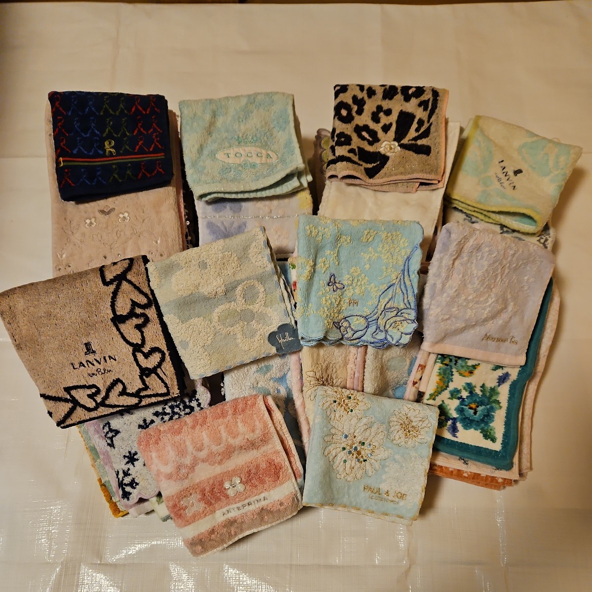 ② レディースハンカチ100枚 ブランドハンカチ タオルハンカチ ポールジョー Afternoon Tea TOCCA LANVIN Francfrancなど 女性用(女性用)｜売買された ...