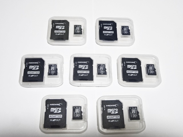 HIDISC Micro SD 32GB × 7個 ／ アダプタ－ ケ－ス付 フォーマット済(32GB)｜売買されたオークション情報、yahooの商品情報をアーカイブ公開 - オークファン ...