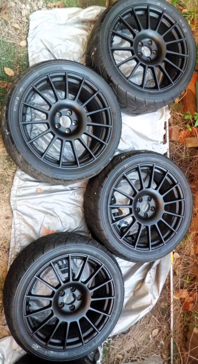 有 軽量 ENKEI SPORT RC-T4 GDBに使用 18x8.5j +48 5H PCD100 ADVAN レイン A-006N ...