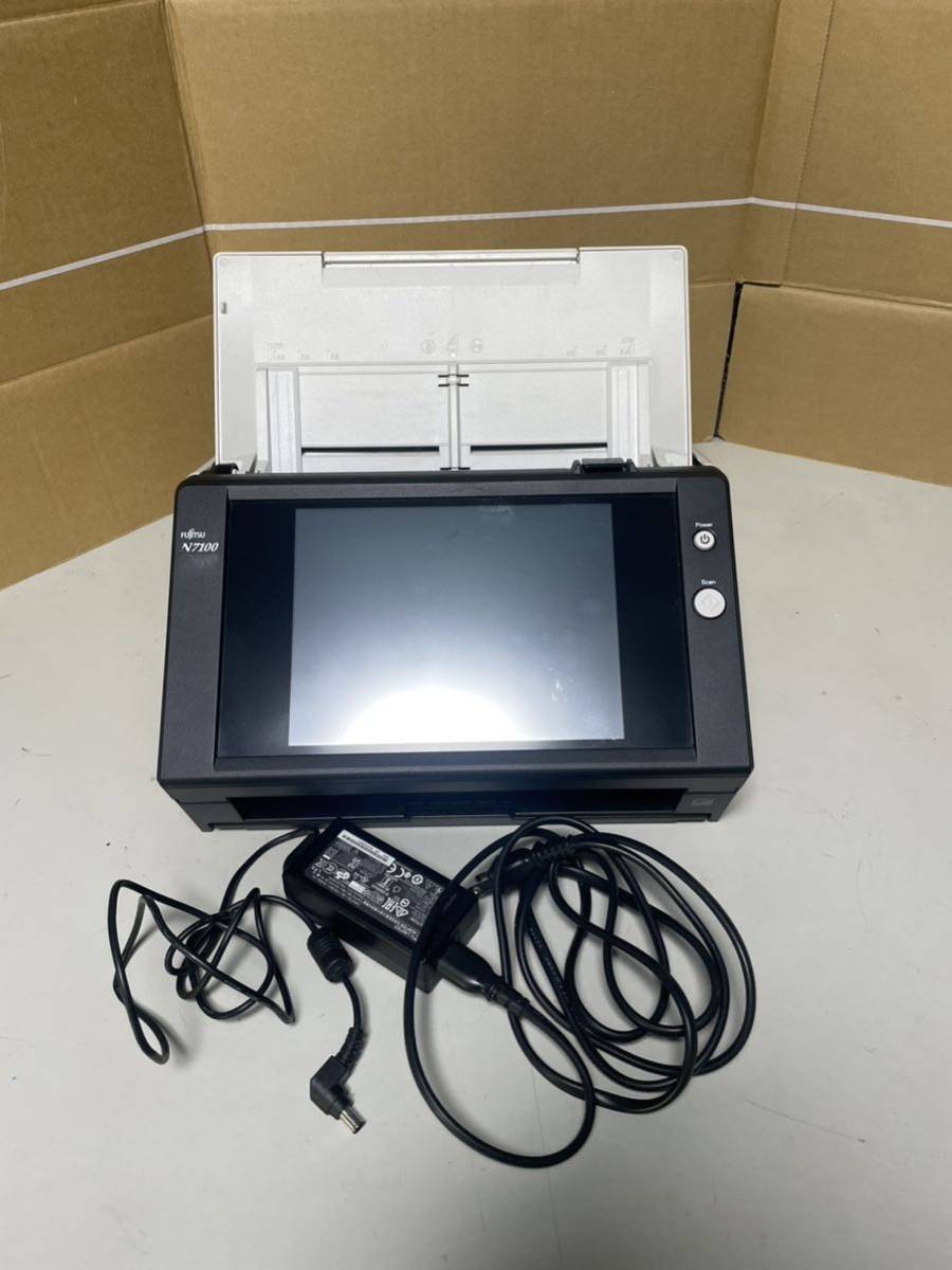 N879/FUJITSU Image Scanner N7100 A4スキャナー FI-N7100 ネットワーク対応モデル 現状品(スキャナ ...