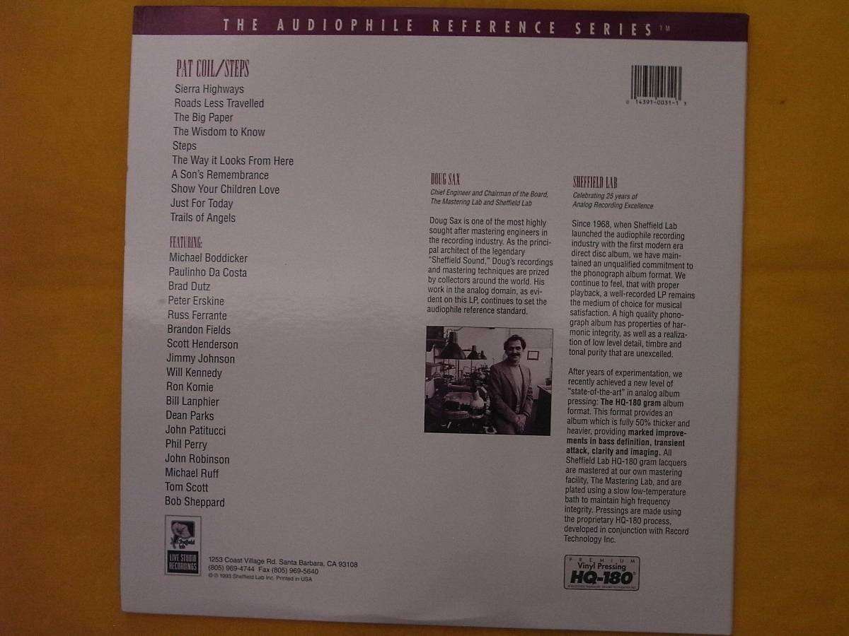 シェフィールド SHEFFIELD Lab パット コイル Pat Coil/STEPS The Audiophile Reference ...