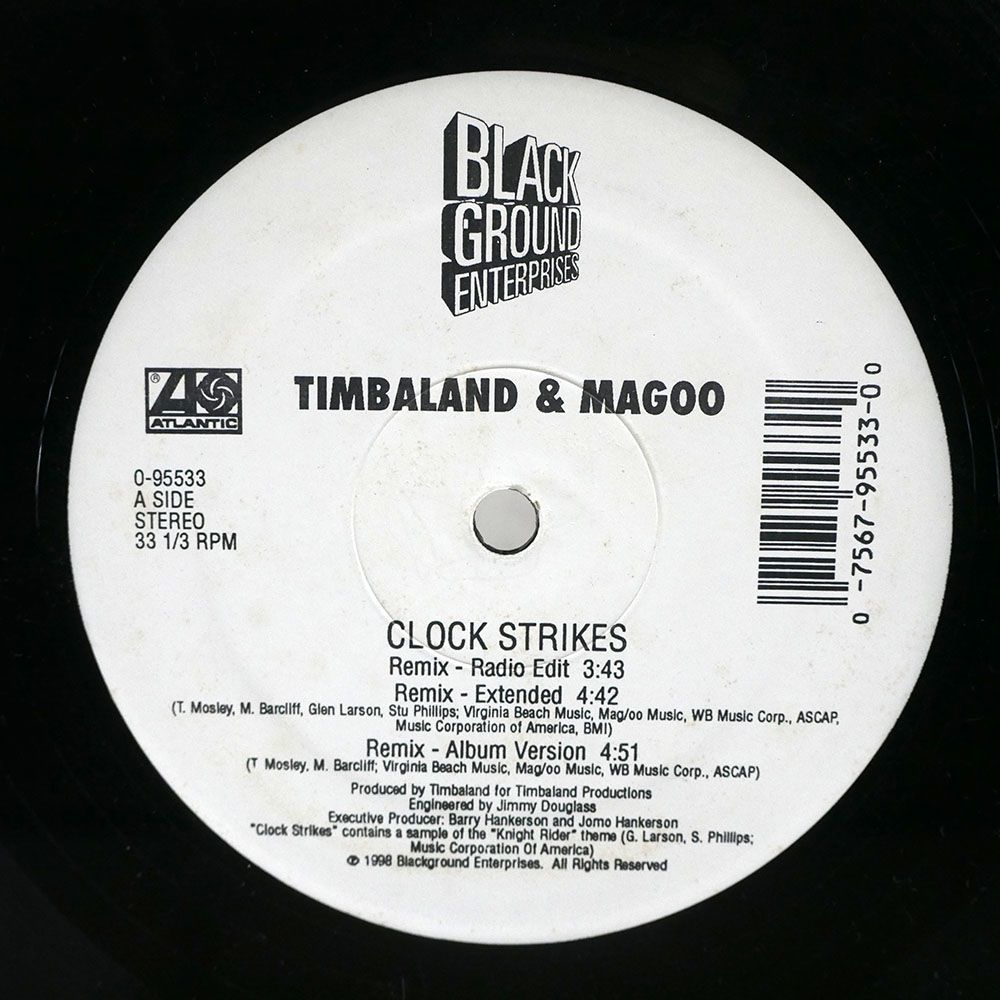TIMBALAND & MAGOO/CLOCK STRIKES/BLACKGROUND ENTERTAINMENT 095533 12(ラップ ...