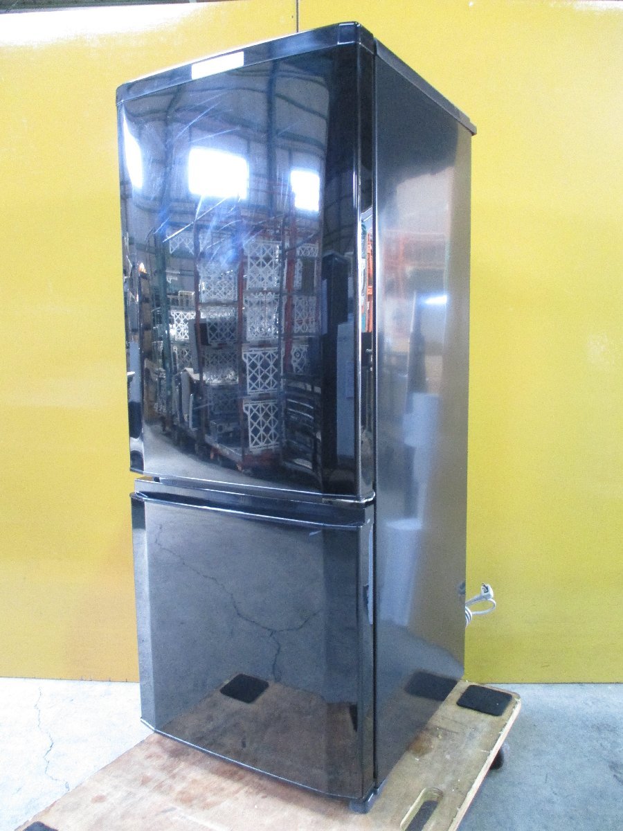 MITSUBISHI 三菱 2ドア ノンフロン冷凍冷蔵庫 146L MR-P15E-B1 2020年製 ブラック 直接引取OK w272 ...