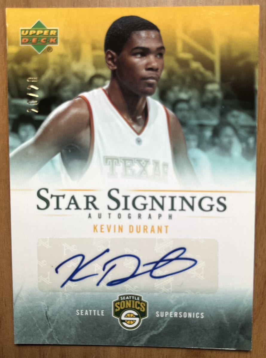 07-08 UPPER DECK K.DURANT ルーキー直筆オート SS-KD(Upper Deck)｜売買されたオークション情報 ...