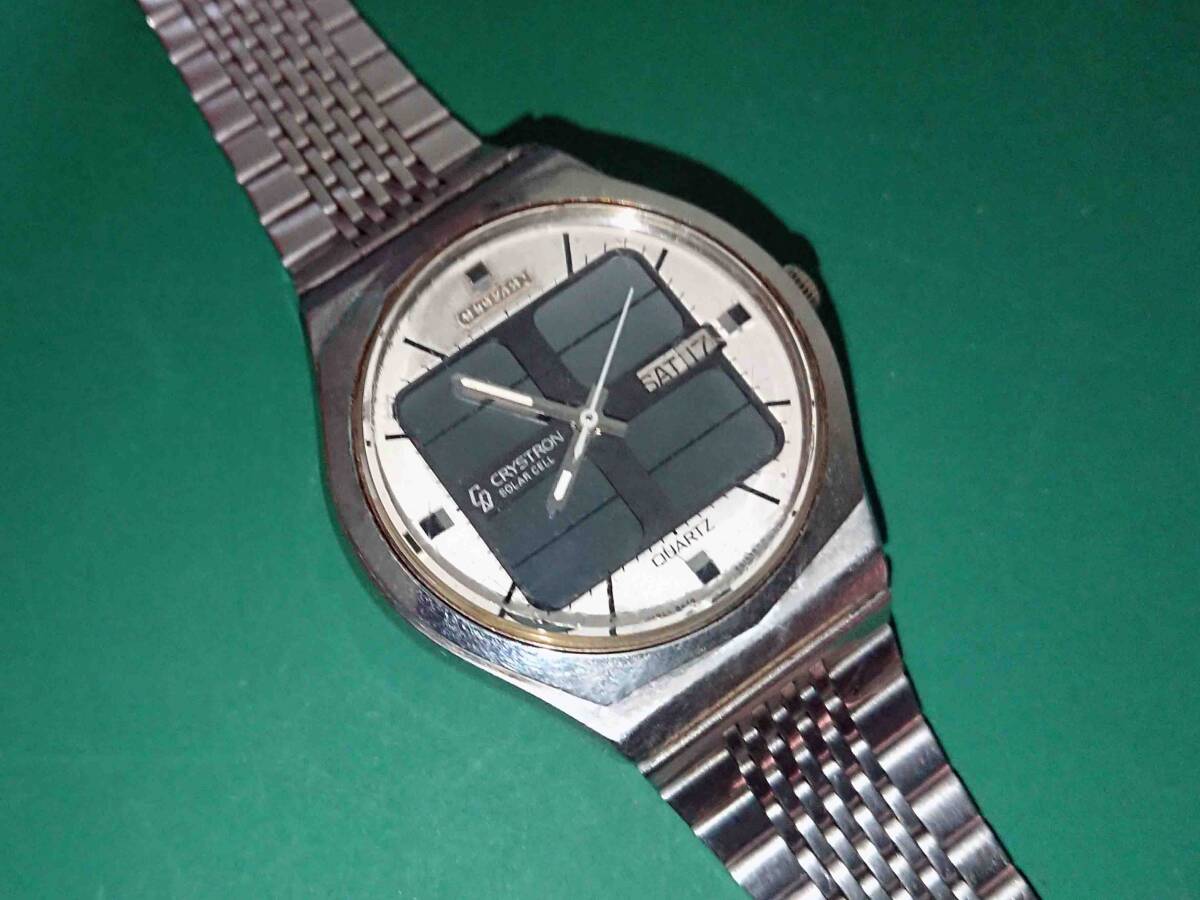CITIZEN CRYSTRON SOLAR CELL シチズン クリストロン メンズ 腕時計 ソーラーセル(その他)｜売買されたオークション ...