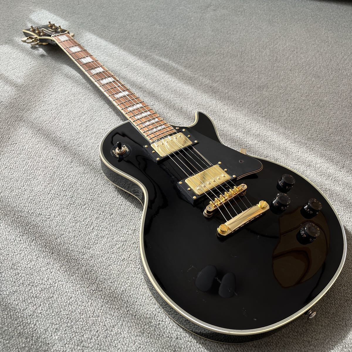 grass roots by navigator Les Paul custom BLACK beauty グラスルーツ レスポール カスタム ...