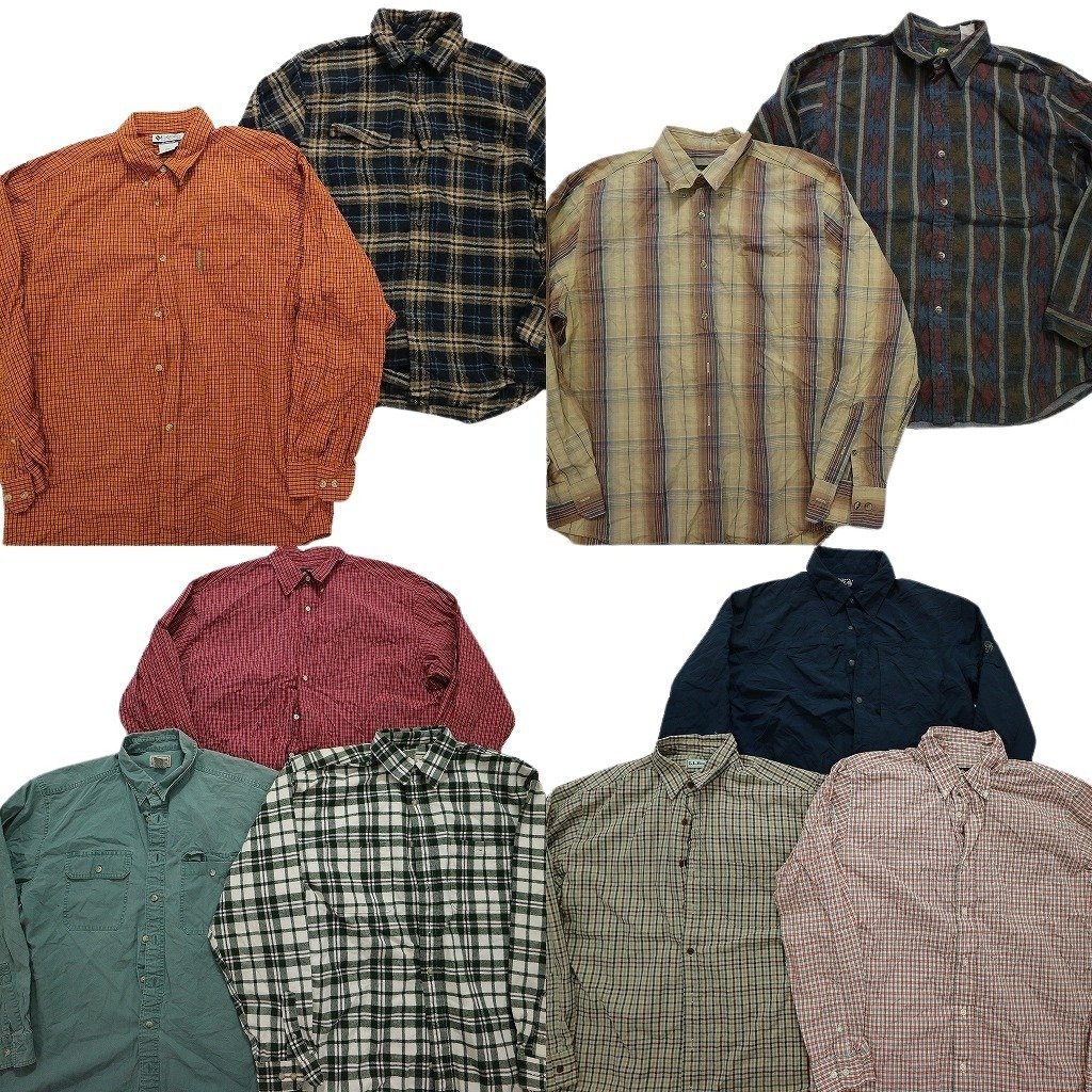 古着卸 まとめ売り アウトドアブランドMIX 長袖シャツ 10枚セット メンズ L コロンビア エディーバウアー LS8 MR6604 1円スタート(Lサイズ)｜売買されたオークション情報 ...