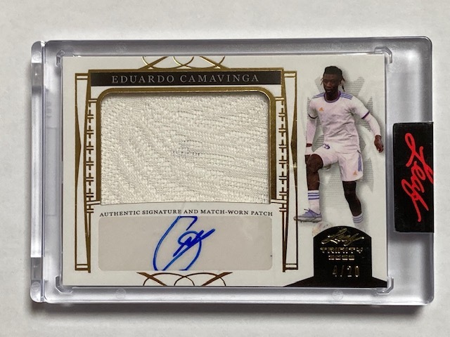 2022 Leaf Trinity Soccer Jersey Autograph Eduardo Camavinga /20 エドゥアルド ...