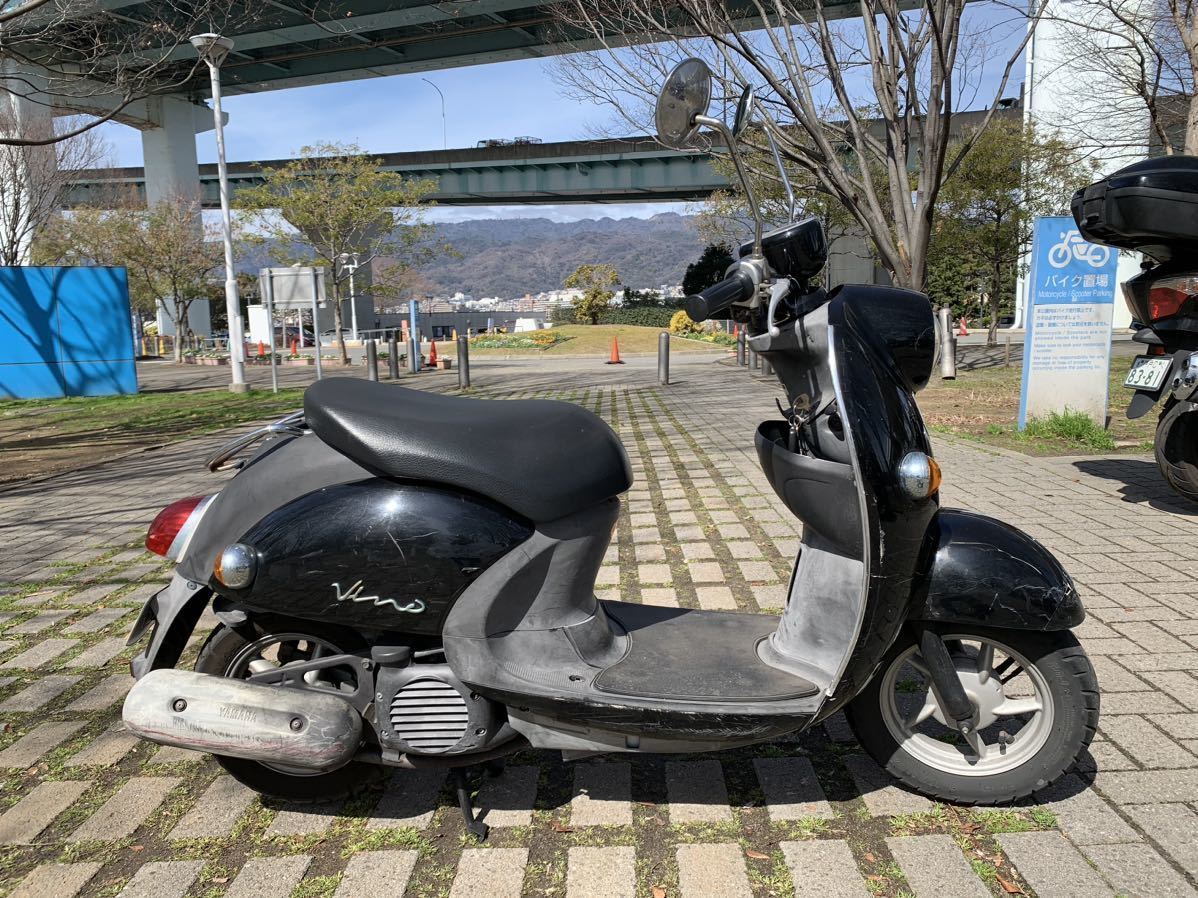 兵庫県芦屋市発 ヤマハ Vino ビーノ SA26J 黒 4スト 50cc 2005年3月式 23 869km 外装ボロいがエンジン好調 始動動画あり(50cc以下)｜売買されたオークション ...
