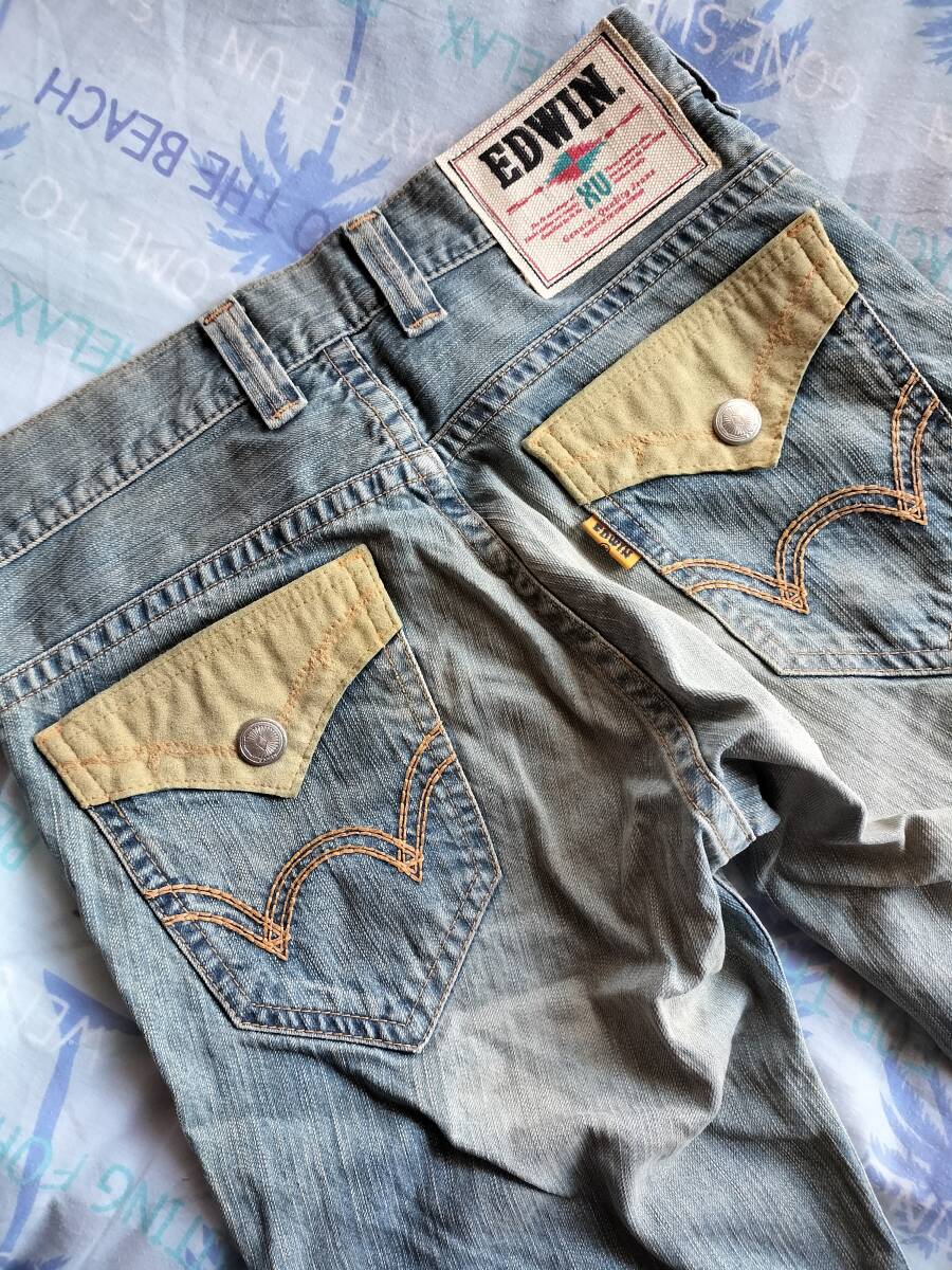 EDWIN エドウィン XV 421XVS ダメージデニム お洒落なデニム size30(W30)｜売買されたオークション情報、yahooの商品情報をアーカイブ公開 - オークファン ...