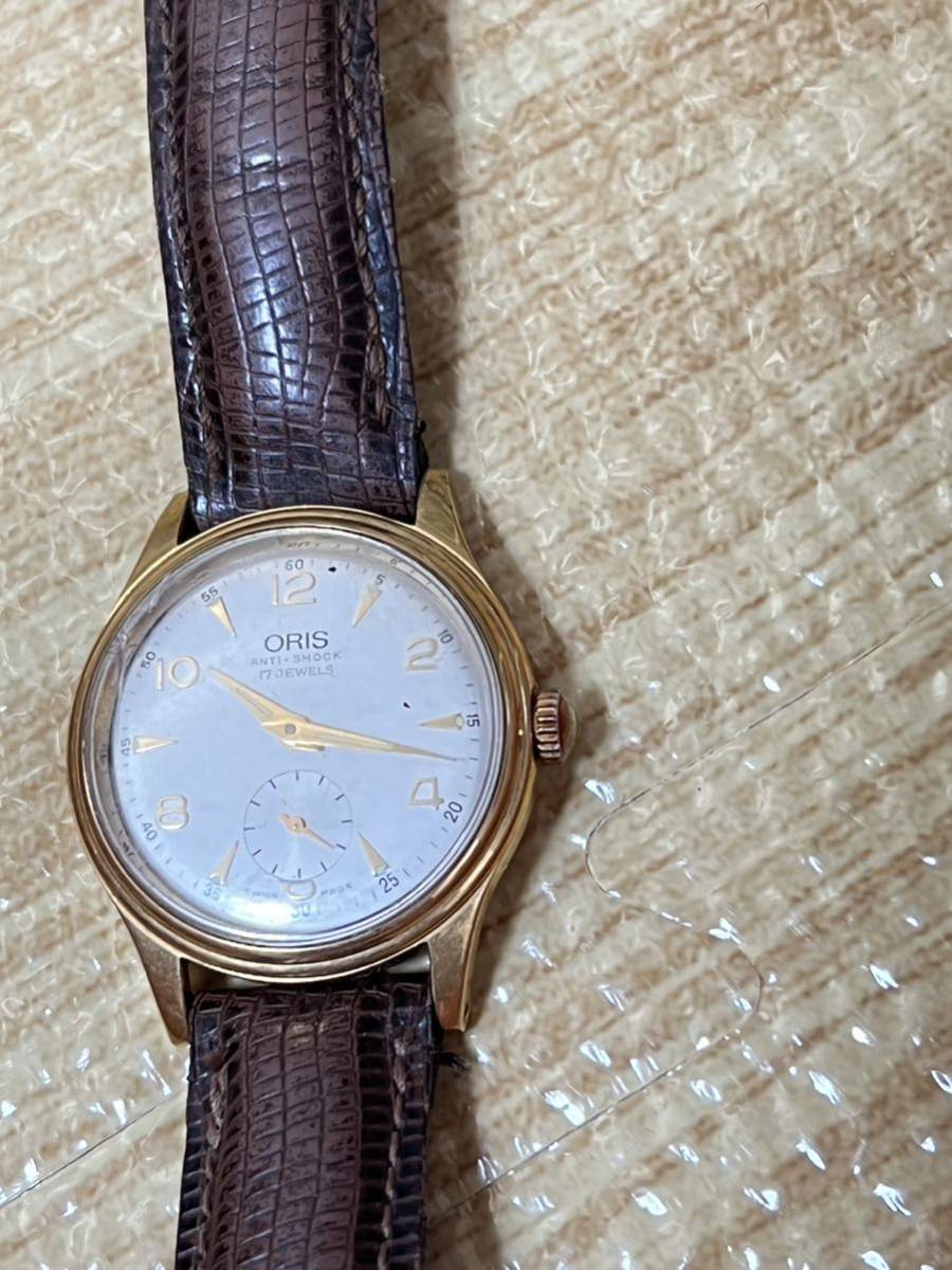 ORIS オリス 7312 腕時計 ANTI-SHOCK 17石 7312 スモセコ スイス 手巻き 時計 アンティーク 動作未確認 ジャンク ...