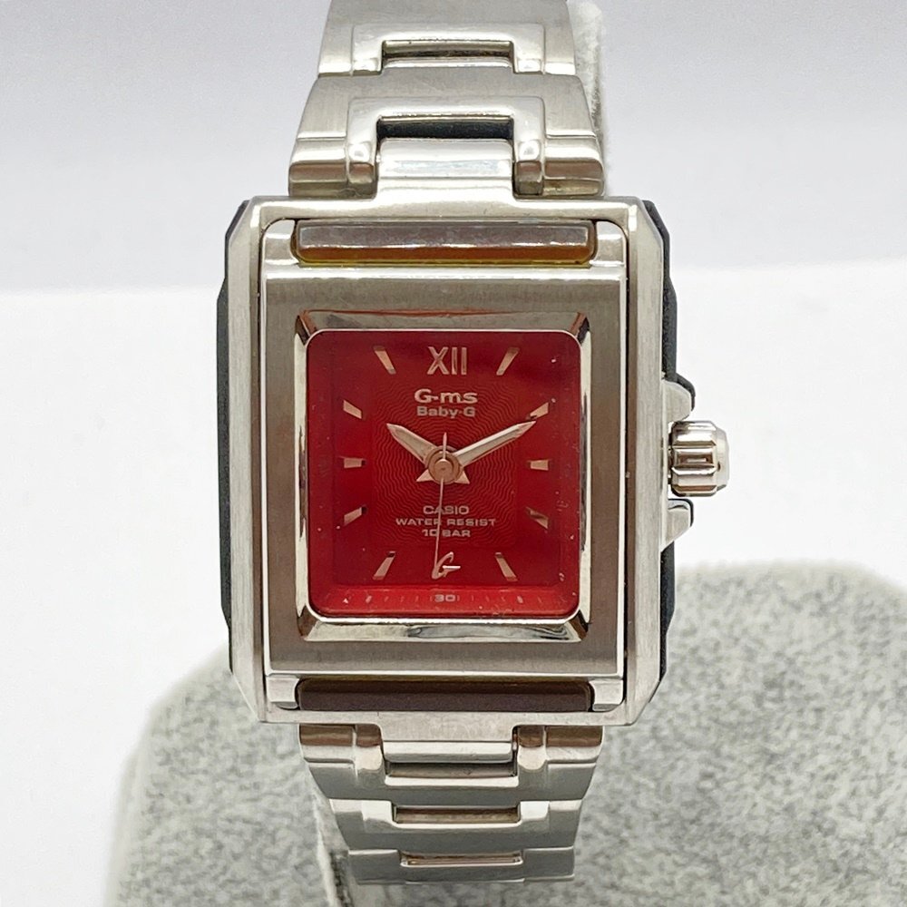 TO1 カシオ CASIO G-ms Baby-G MSG-700 赤文字盤 クォーツ腕時計(Baby-G)｜売買されたオークション情報 ...