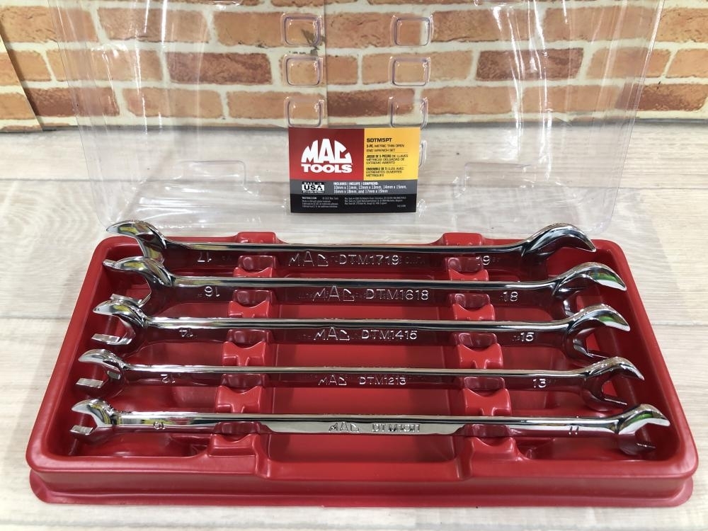 003 品 MACTOOLS 5Pc. メトリック薄型スパナセット SDTM5PT ノギスは非売品 10 19mm(スパナ)｜売買されたオークション情報、yahooの商品情報をアーカイブ公開 ...