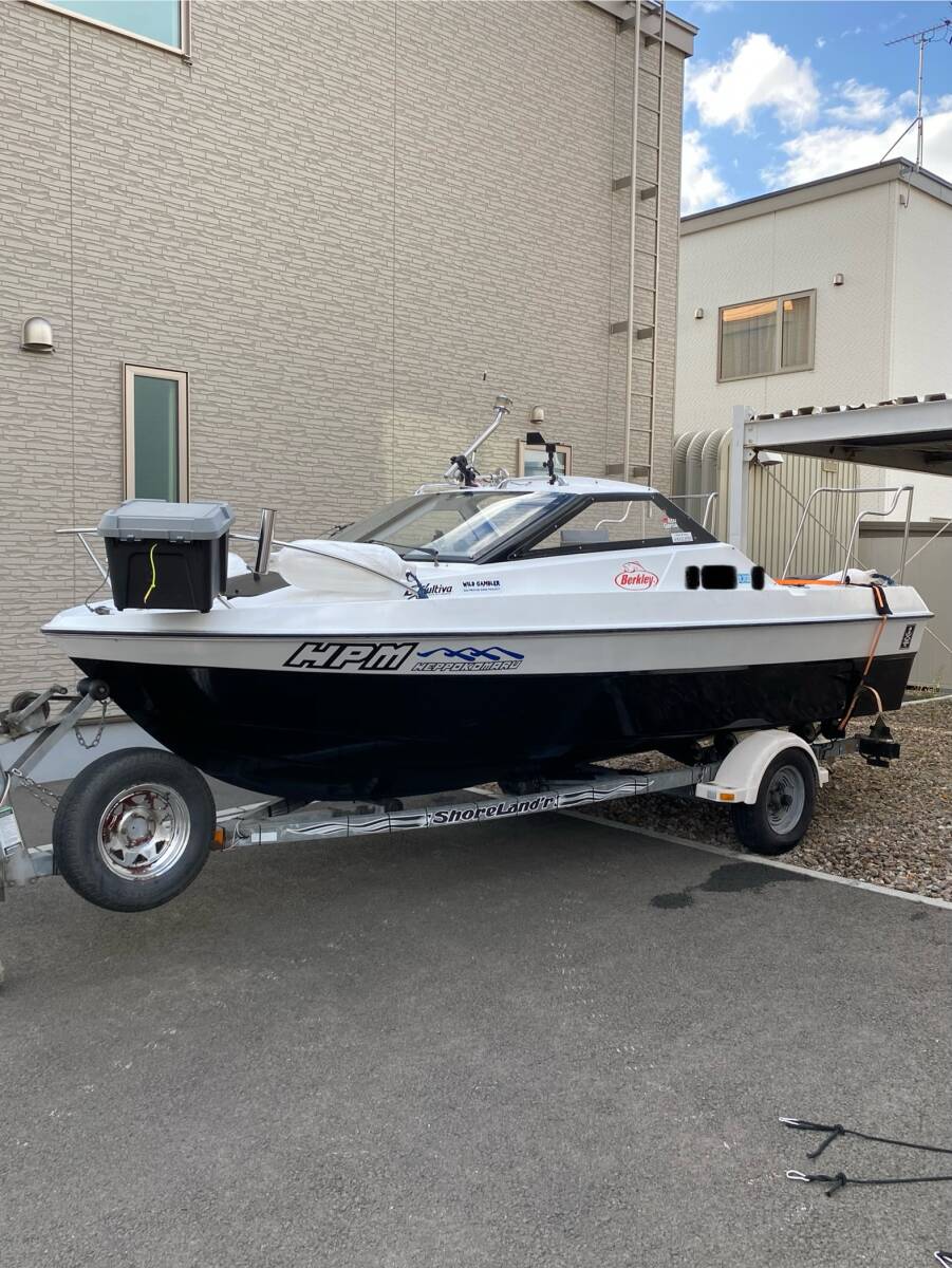 ヤマハ スターエースSR17 EW4 北海道 レストア トレーラー付 2st70馬力 魚探 キャスティングレール ジギング ルアー(小型 ...