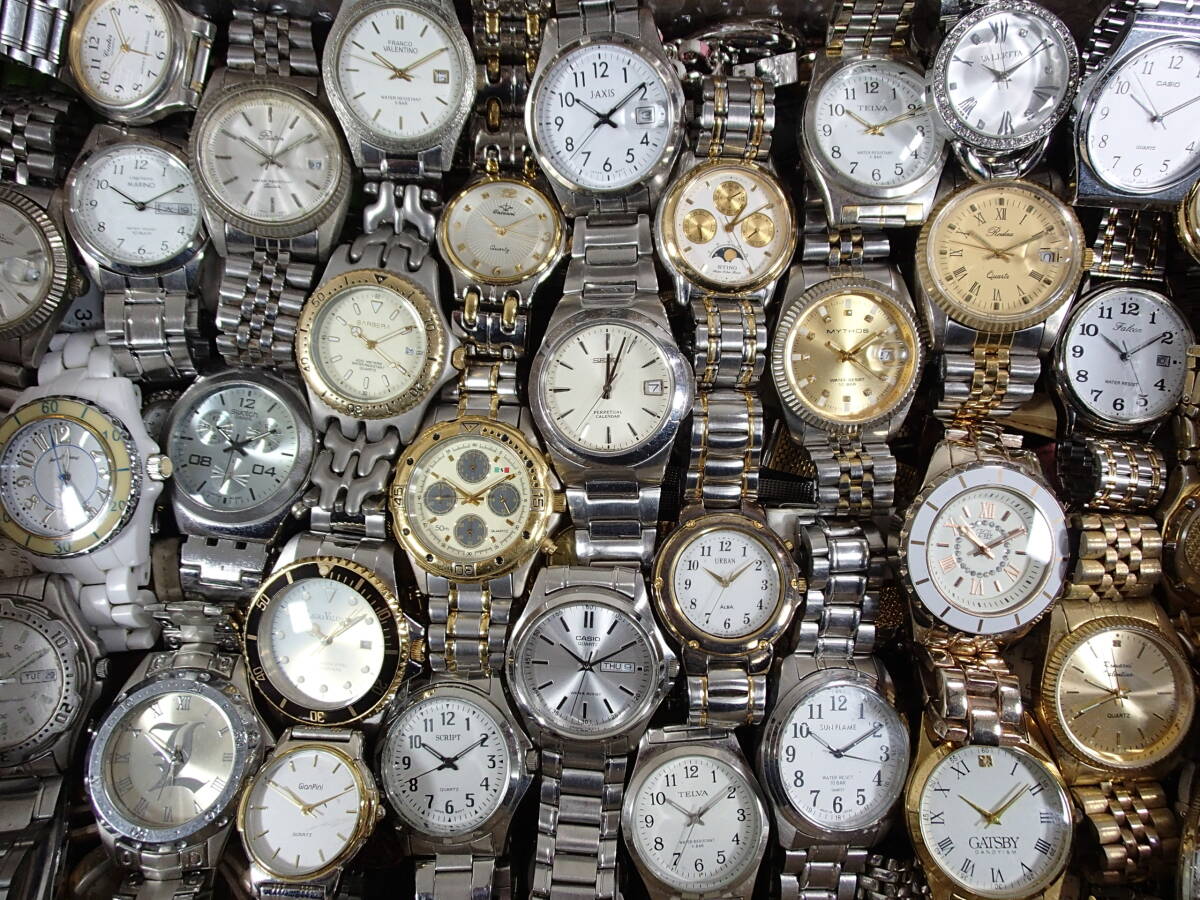 腕時計 大量 250点 14kg セット まとめ ジャンク SEIKO/CITIZEN/CASIO/ORIENT/Paul Smith/WIRED/GUESS/NICOLE/adidas 他 ...