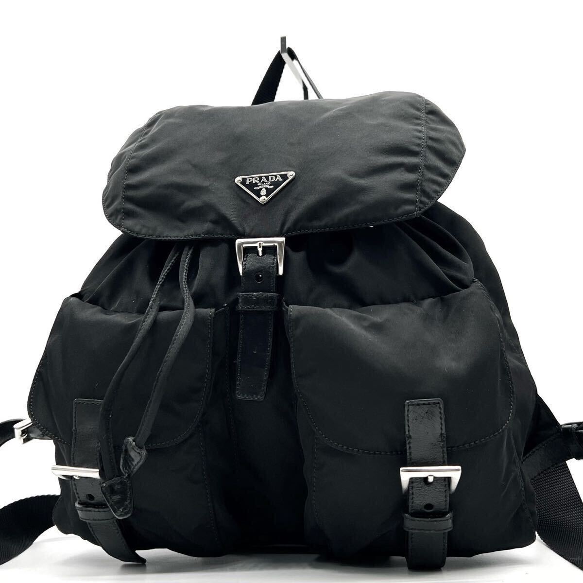 1円 PRADA プラダ ナイロン リュック バックパック バッグ 鞄 ショルダー 三角プレート メンズ ユニセックス 黒 正規品(リュック)｜売買されたオークション情報、yahooの商品情報 ...