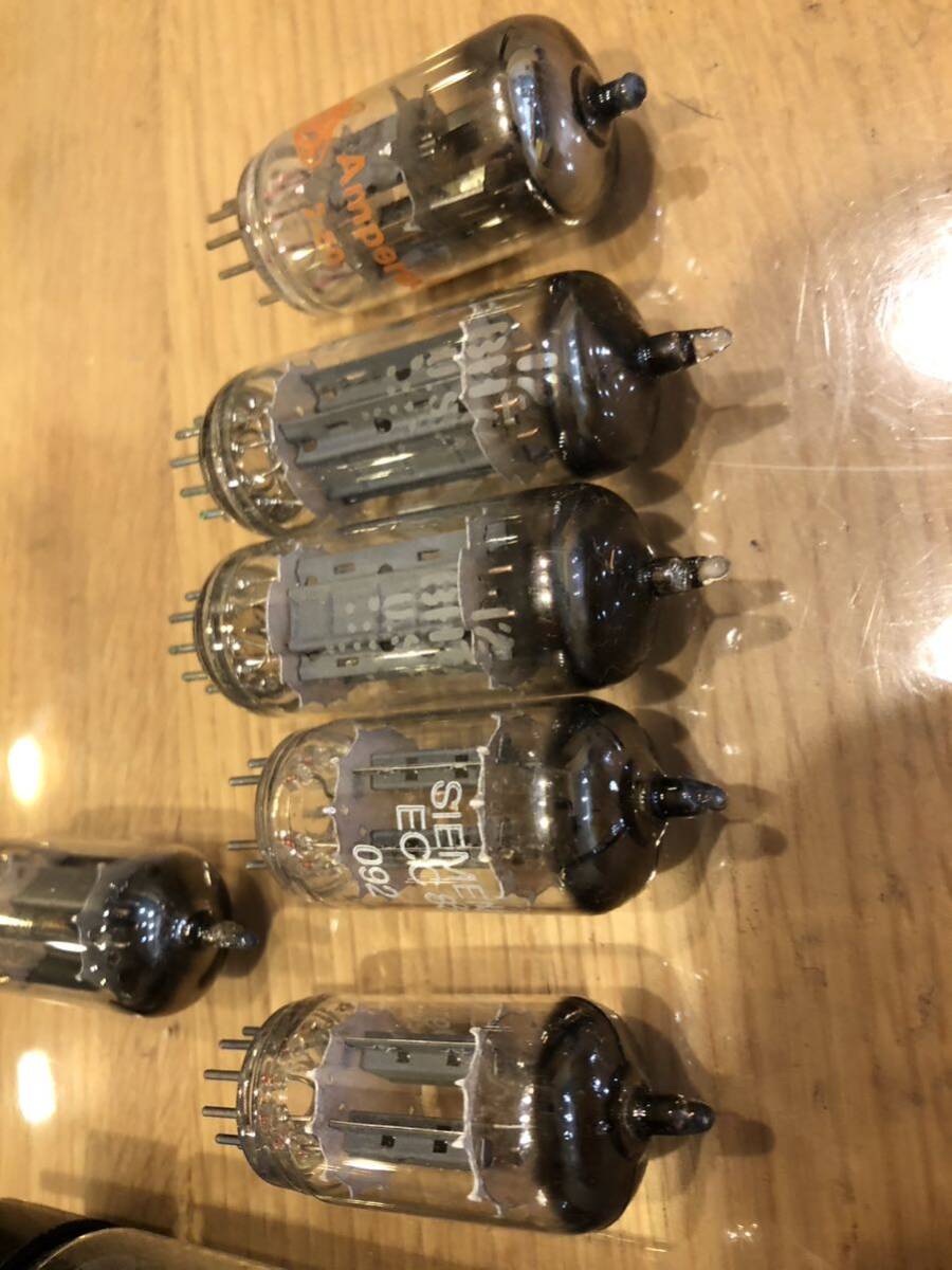 真空管 7本 Mullard ECC83 Amperex ECC81 12AT7 EL Menco 12BH7 SIEMENS ECC83 ...