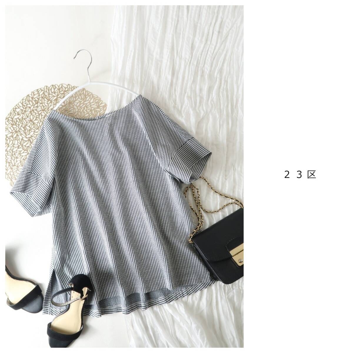 23区 洗える コットン ストライププルオーバー 40サイズ 日本製 C-K 3682(トップス)｜売買されたオークション情報、yahooの ...