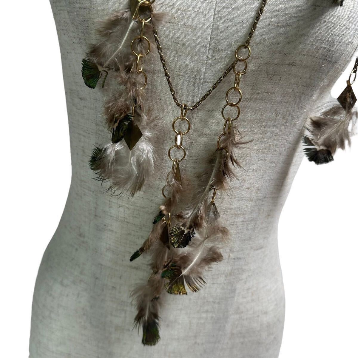 Japanese Label Y2K feather necklace 14th addiction share spirit ifsixwasnine kmrii lgb goa gunda ...