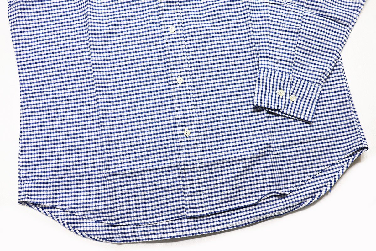 Workers K&T H MFG Co ワーカーズ Modified IVY Shirt - Blue Check Supima OX ...