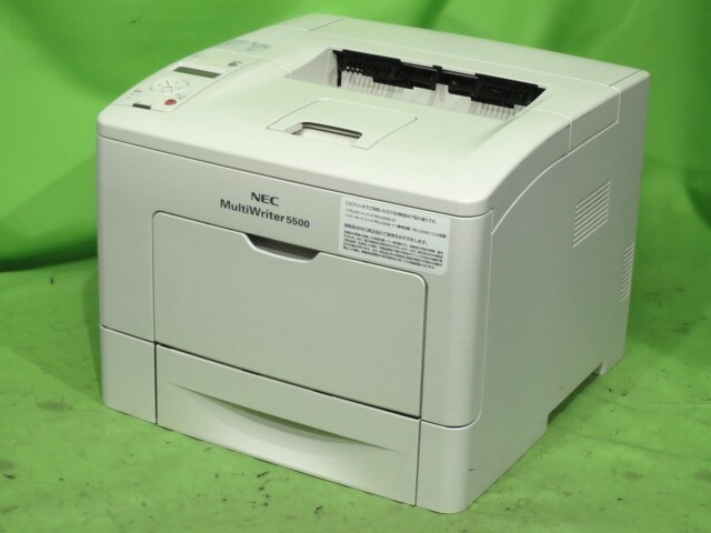 A20070 NEC MultiWriter 5500 使用わずか307枚 状態良好 A4 モノクロレーザー PR-L5500 プリンター ...
