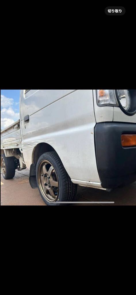 RAYS TE37 14x5 1/2J PCD114.3 4穴 155/55R14 カプチーノ EA11R 51キャリー(ラジアルタイヤ ...