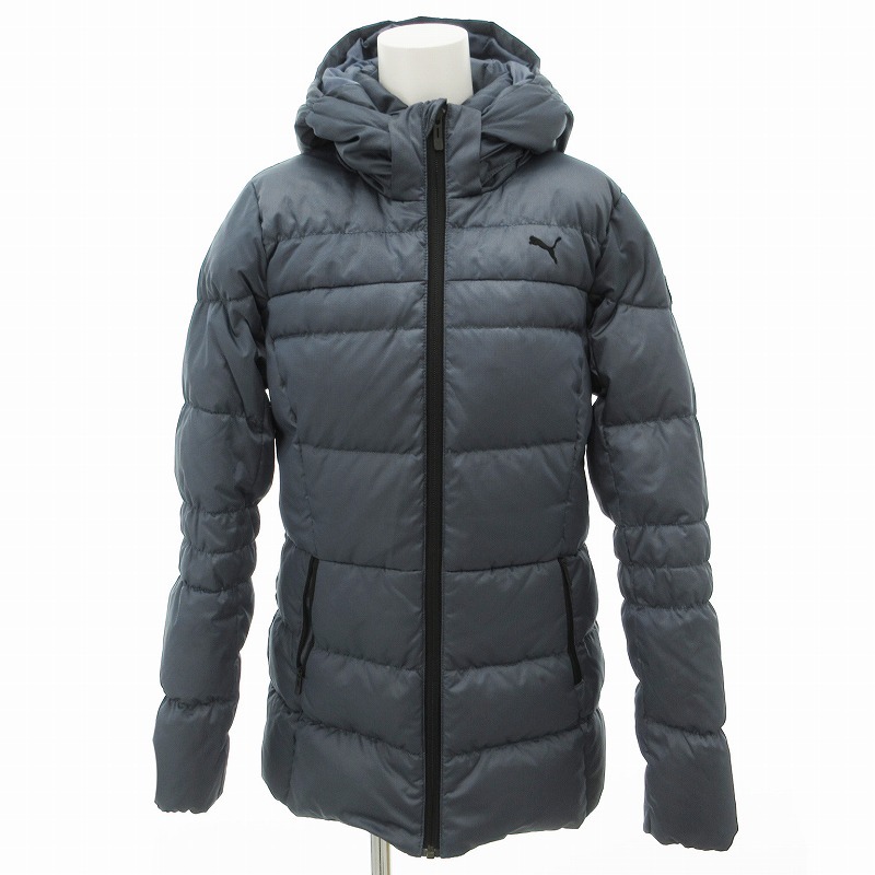 プーマ PUMA ダウンジャケット コート フード ロゴ M グレー /TZ 0804 レディース(ジャケット、上着)｜売買されたオークション情報、yahooの商品情報をアーカイブ公開 ...