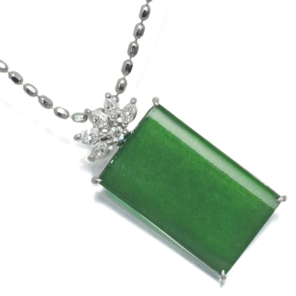翡翠 2.38ct ダイヤ 0.27ct ネックレス Pt900/Pt850 ソーティングGENJ 限界 品(プラチナ)｜売買されたオークション情報、yahooの商品情報をアーカイブ公開 ...