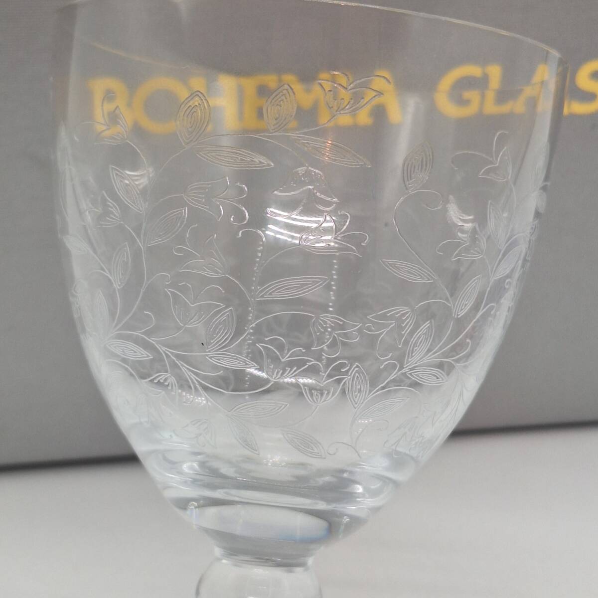 BOHEMIA Crystalex ボヘミア クリスタレックス グラス ワイングラス ペア ガラス 2客 酒器 箱付 保管品 クリスタルグラス 6041(クリスタルガラス)｜売買された ...