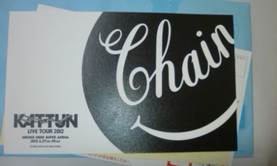 KAT-TUN LIVE TOUR2012 CHAIN 4/27-28仙台メッセージカード(東北)｜売買されたオークション情報、yahooの ...
