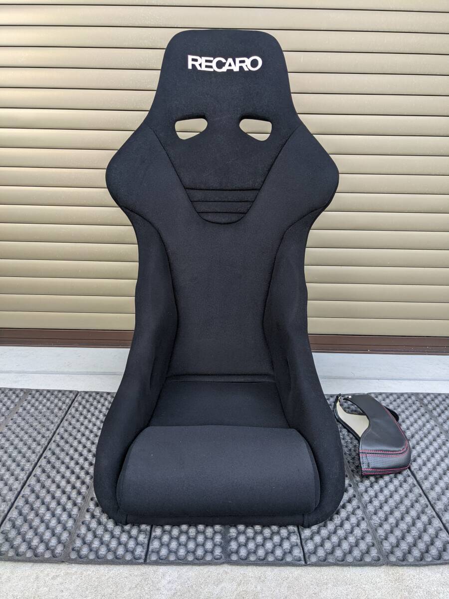 1円 RECARO RS-GE 破れなしブラック正規品 車検対応の滑りにくいベロア サーキットに レカロ フルバケ 検RS-G/RSG/TS ...