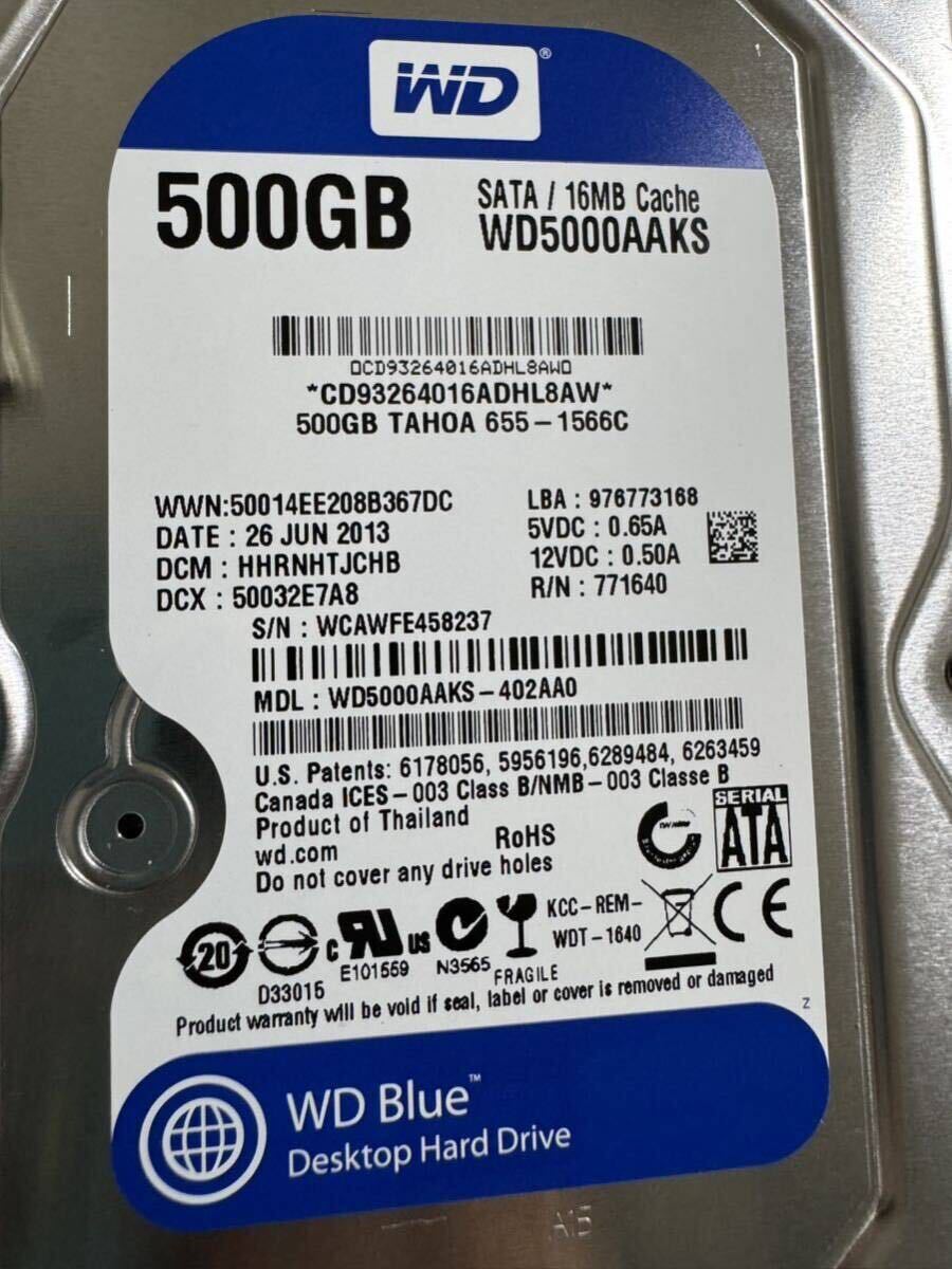 WD5000AAKS WD SATA HDD Digital Western 正常 Blue WD Blue み HDD SATA WD ...