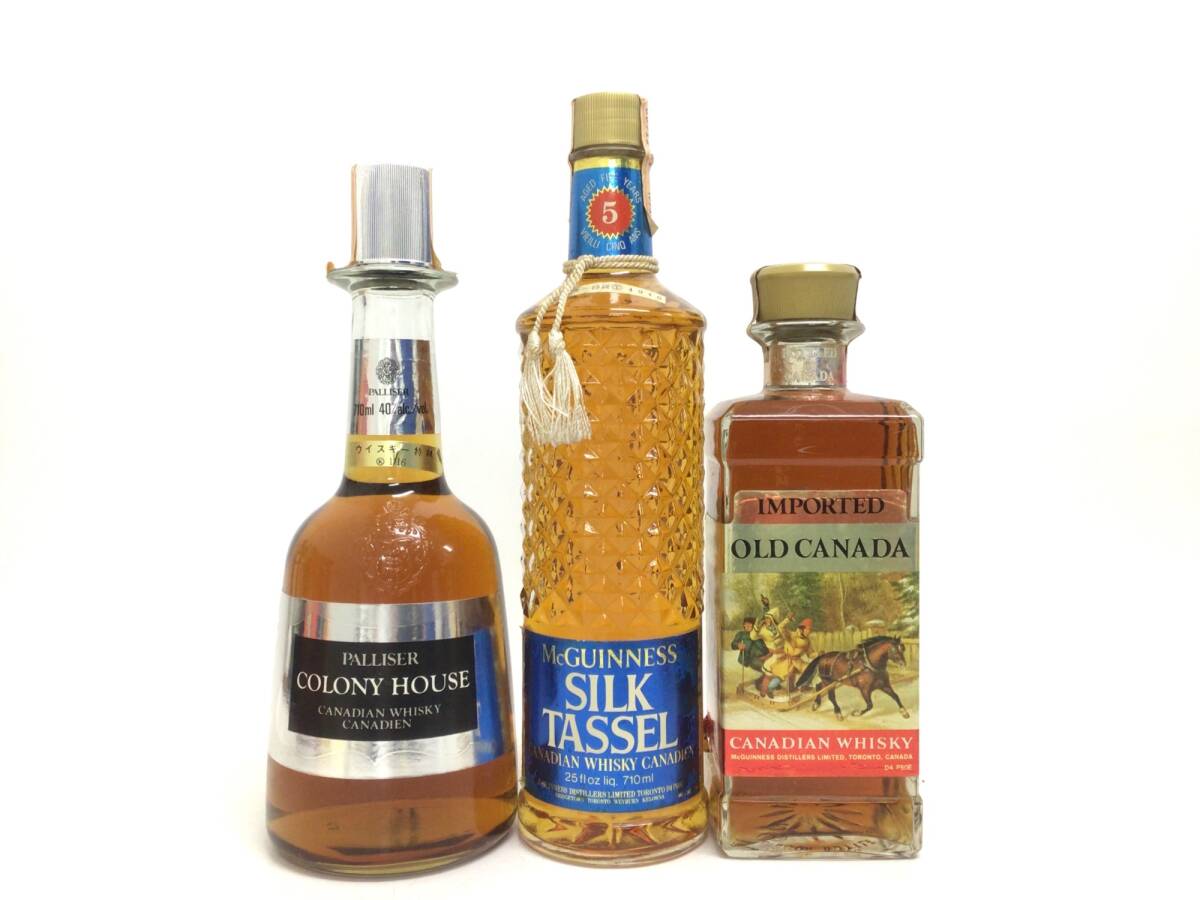 ウイスキー カナディアンウイスキー3本セット 700/710/750ml 重量番号:6 127(カナディアン)｜売買されたオークション情報、yahooの商品情報をアーカイブ公開 ...