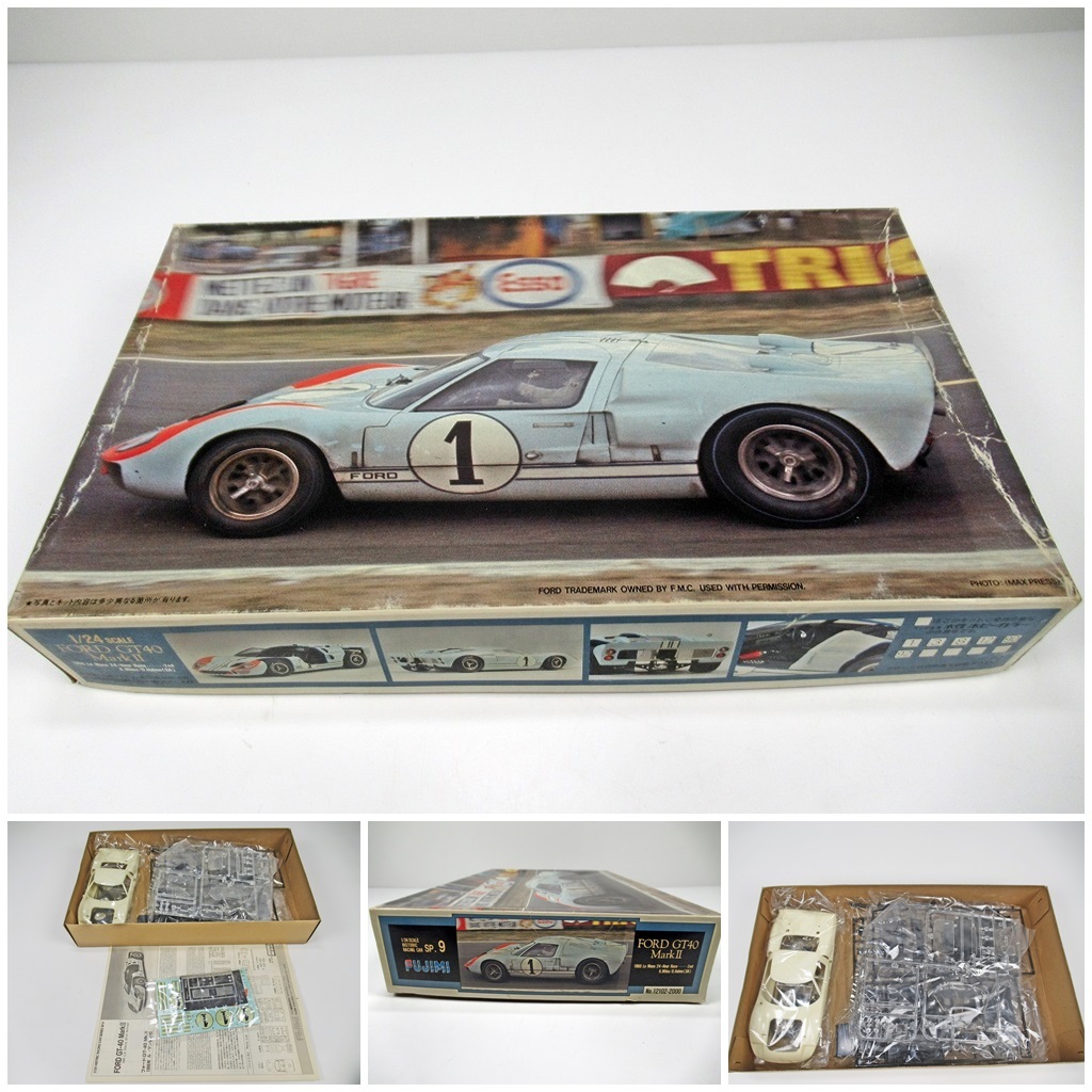 P22 品 FUJIMI フジミ模型 1/24 フォード FORD GT40 Mark Il 1966年 ル マン 第2位 No.12102 ...