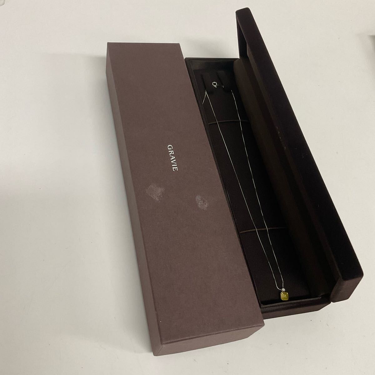 営KZ600-60 GRAVIE／グラヴィ イエローダイヤ K18 pt900 pt850 0.57 D0.03刻印 ネックレス ジュエリー ...