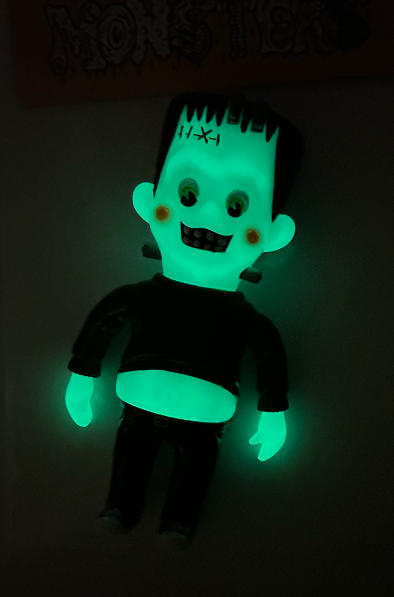 HEADLOCK STUDIO 蓄光 GID Lil Frankie リルフランキー スタンダード HEADLOCKSTUDIO Knuckle's KUSTOM MONSTERS ...