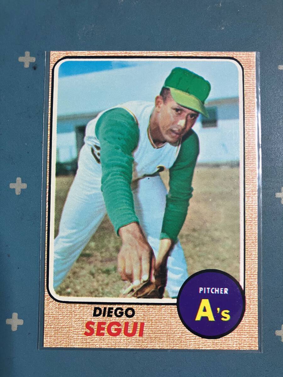 1968 Topps Baseball #517 Diego Segui Oakland Athletics 6th Series High ...