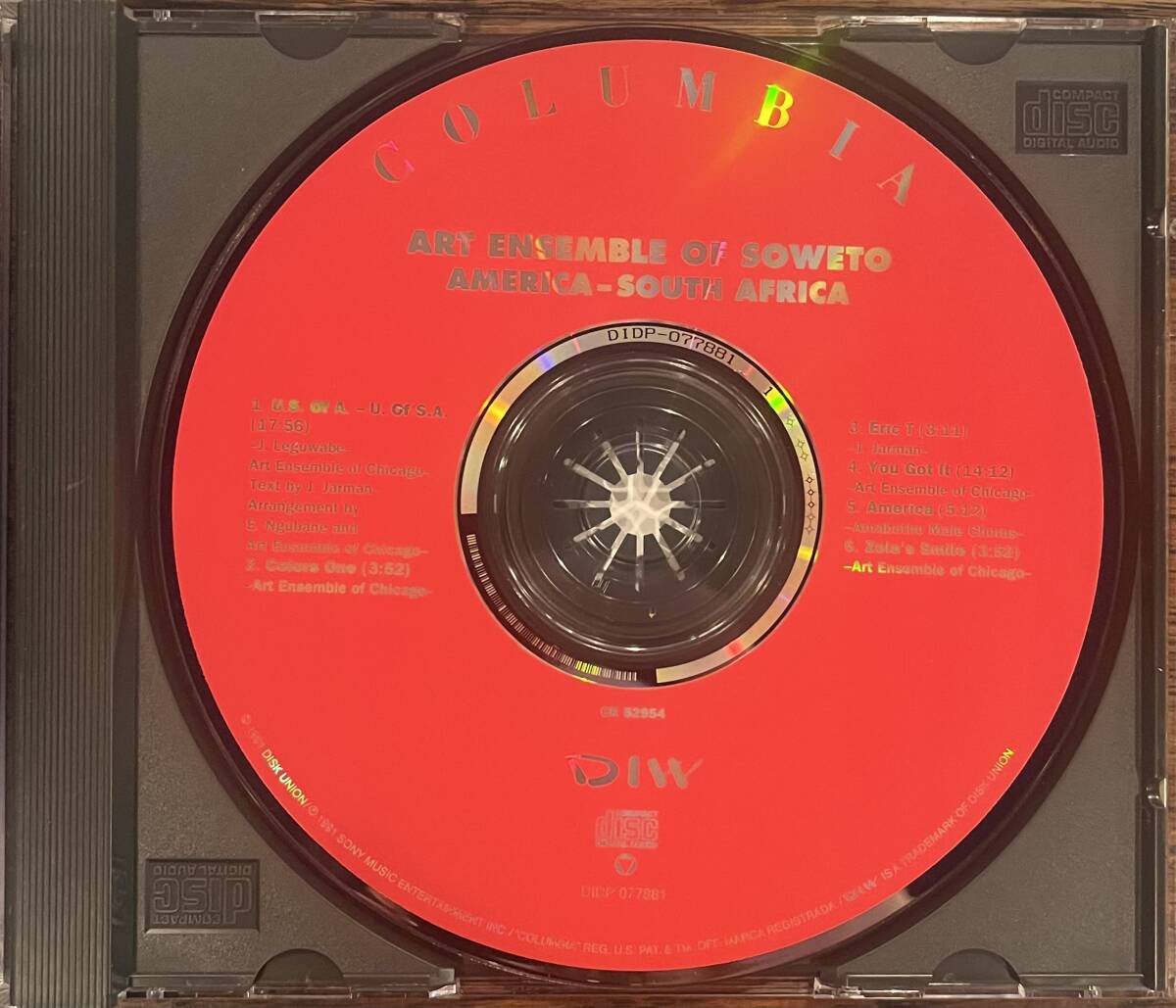 カット盤 CD ART ENSEMBLE OF CHICAGO WITH AMABUTHO - Art Ensemble Of Soweto ...