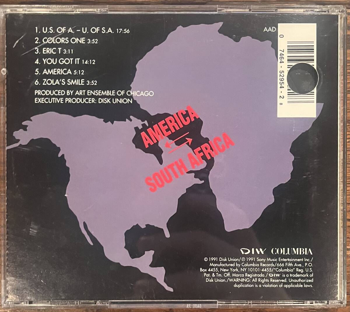 カット盤 CD ART ENSEMBLE OF CHICAGO WITH AMABUTHO - Art Ensemble Of Soweto ...