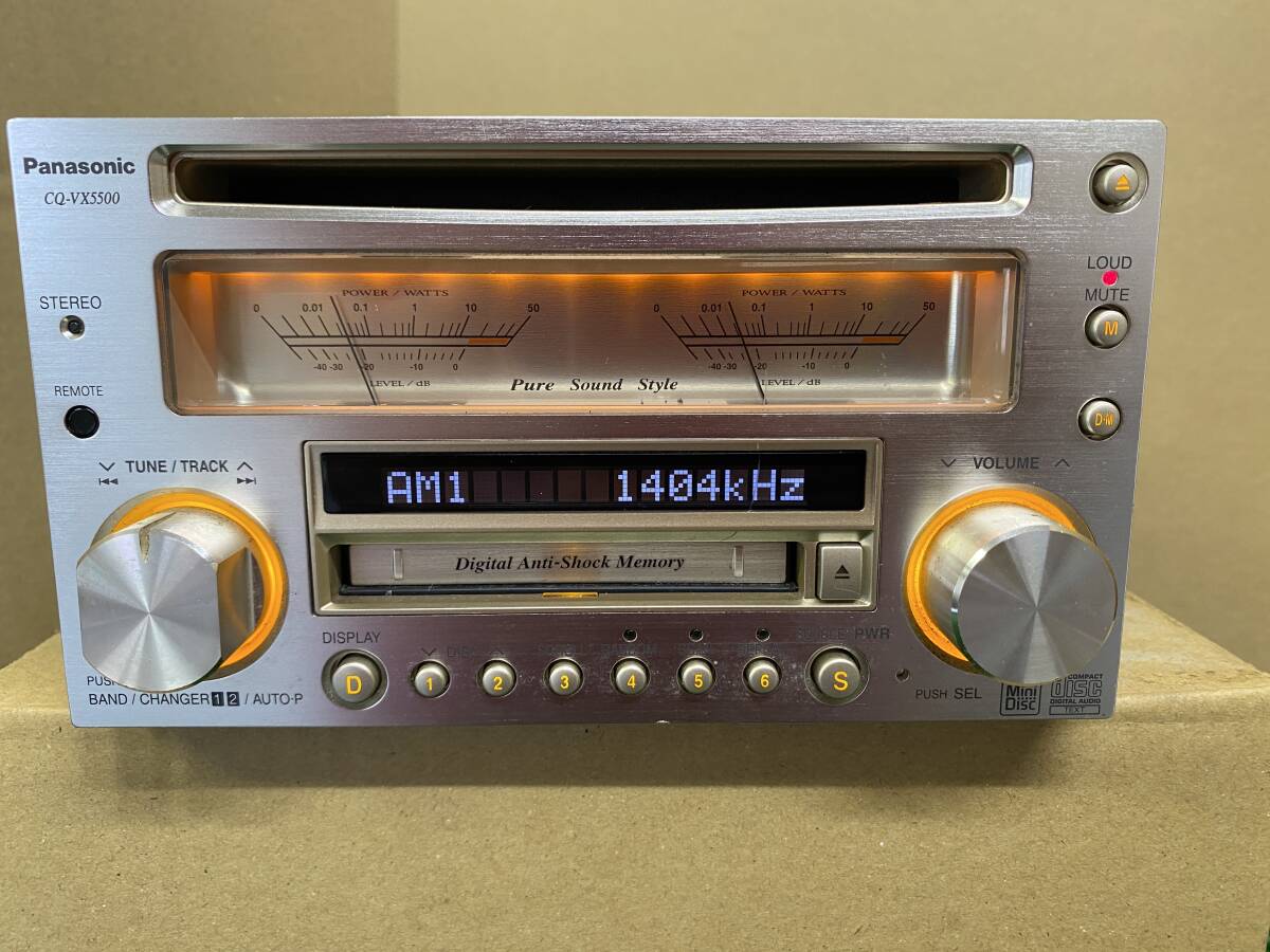 Panasonic パナソニック CQ-VX5500 CD MD デッキ 正面に傷があります(パナソニック)｜売買されたオークション情報 ...
