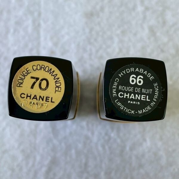 E731-000 CHANEL シャネル 2本まとめ ROUGE A LEVRES ルージュ ア レーヴル HYDRABASE CREME 66/SUPER HYDRABASE 70 口紅 ...