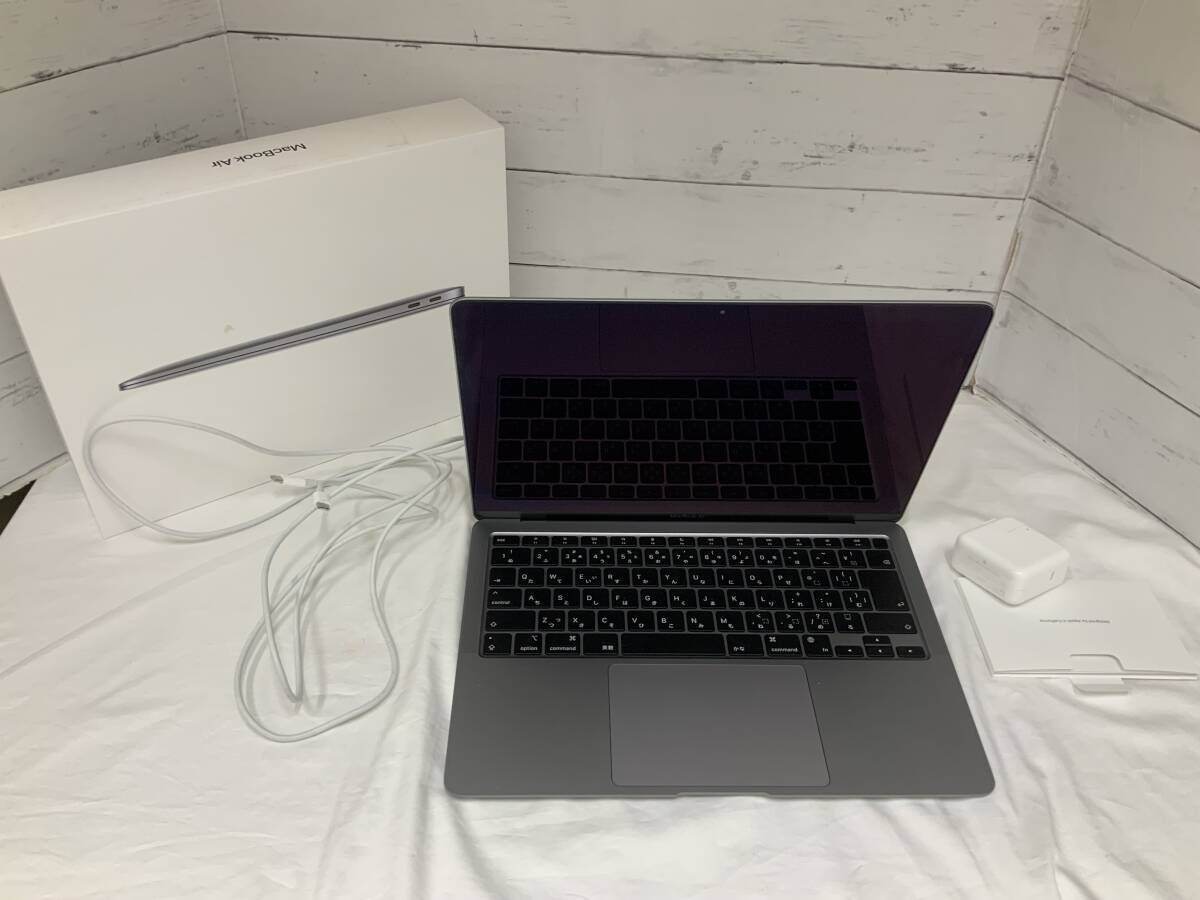 501/0422 Apple MacBook Air 13インチ 256GB 箱付き ジャンク 付属品有り ノートパソコン アップル ...