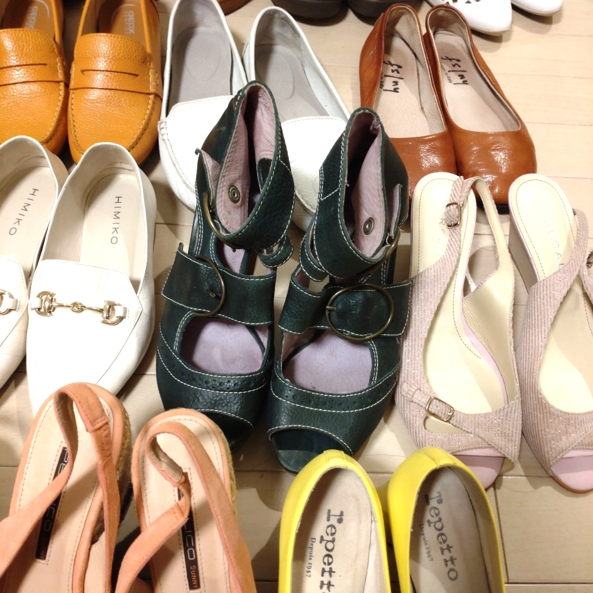 レディース靴まとめ19足 repetto カンペール REGAL FABIO RUSCONI ヒミコ ロックポート MANA ソノラブーツ ...