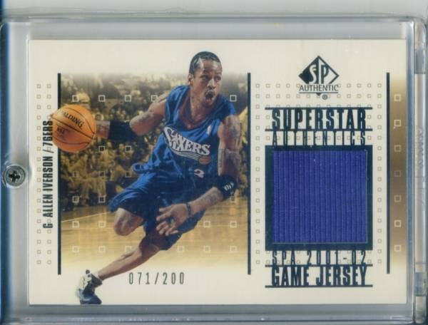 2002 UD SP AUTHENTIC ALLEN IVERSON Jersey 071/200(Upper Deck)｜売買された ...